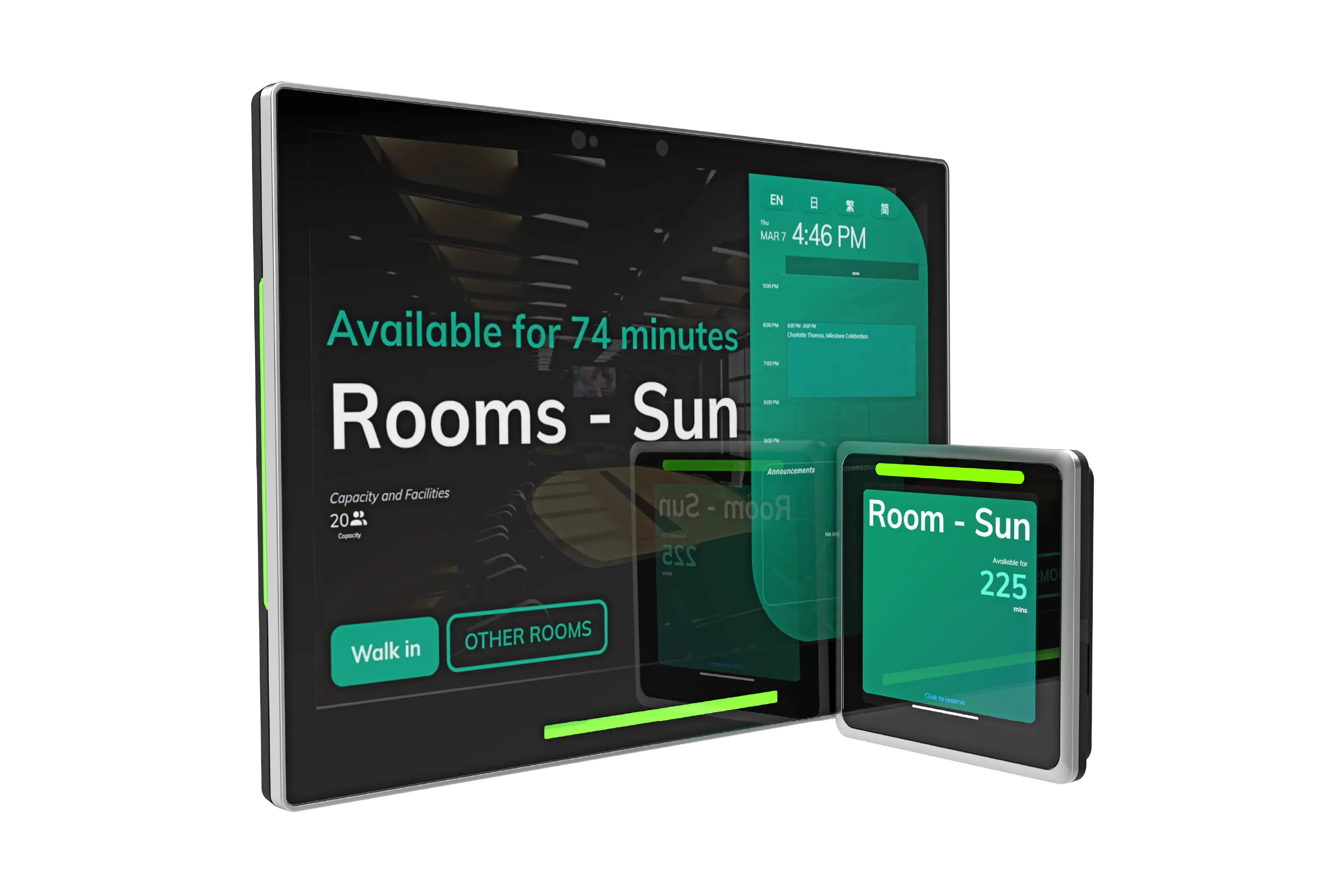 Offision x Qbic Booking Panel | Qbic booking panel with RadiantGlow LED ...